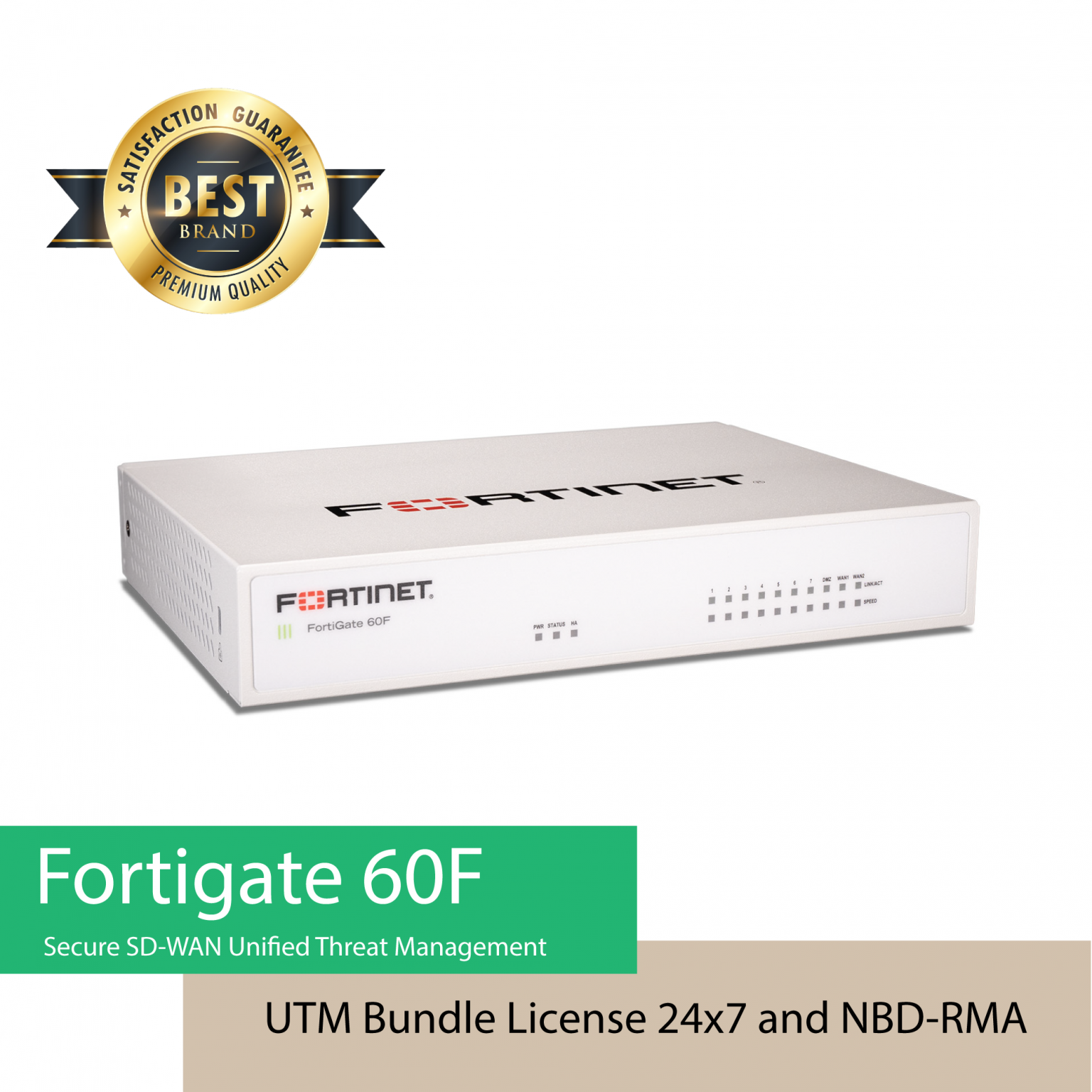 Fortinet Fortigate 60 F (UTM Bundle License 24x7 and NBD RMA) SD WAN ...